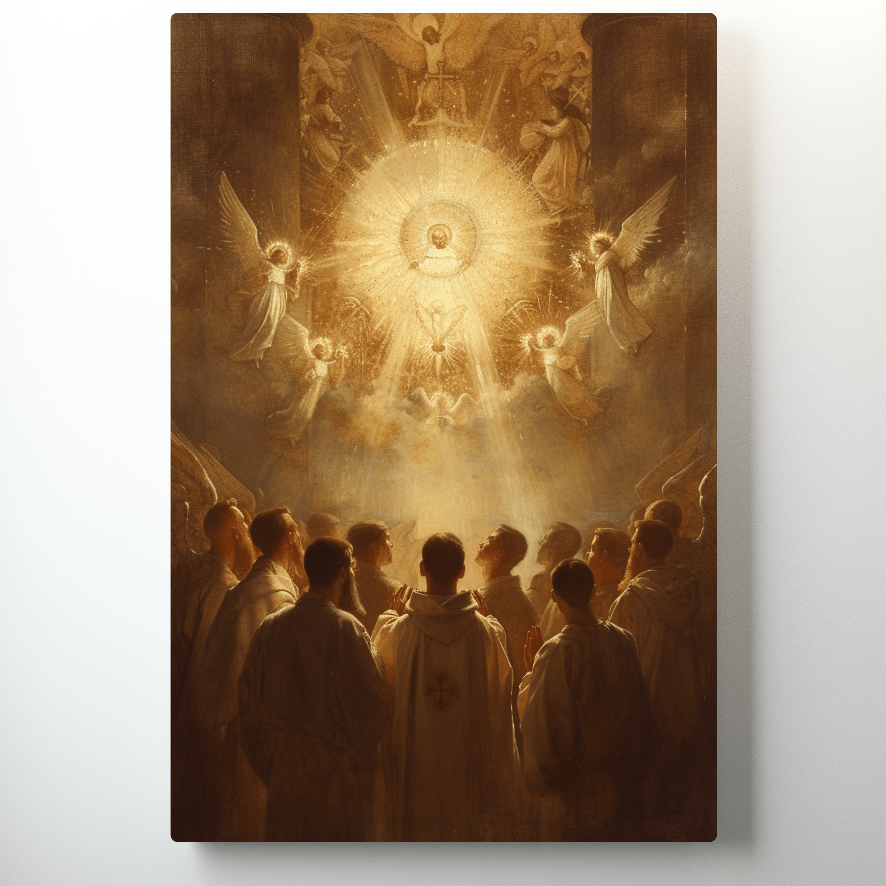 Adoration of the Blessed Sacrament Painting, Victorian Arthur Hacker ...