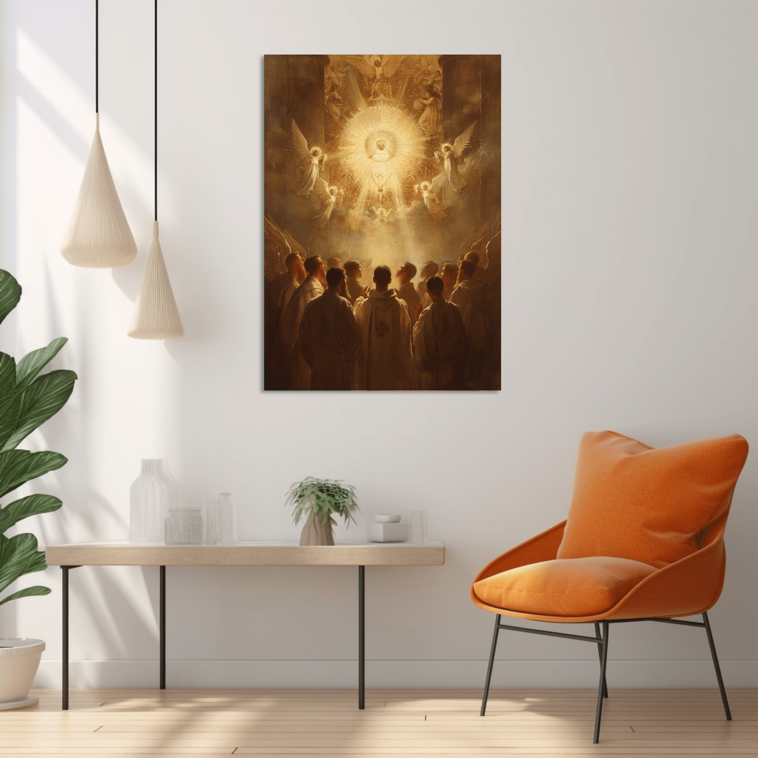 Adoration of the Blessed Sacrament Painting, Victorian Arthur Hacker ...