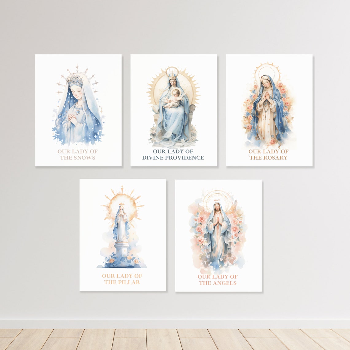 Our Lady Mega Bundle, Set of 20 Printable Virgin Mary Titles Images ...