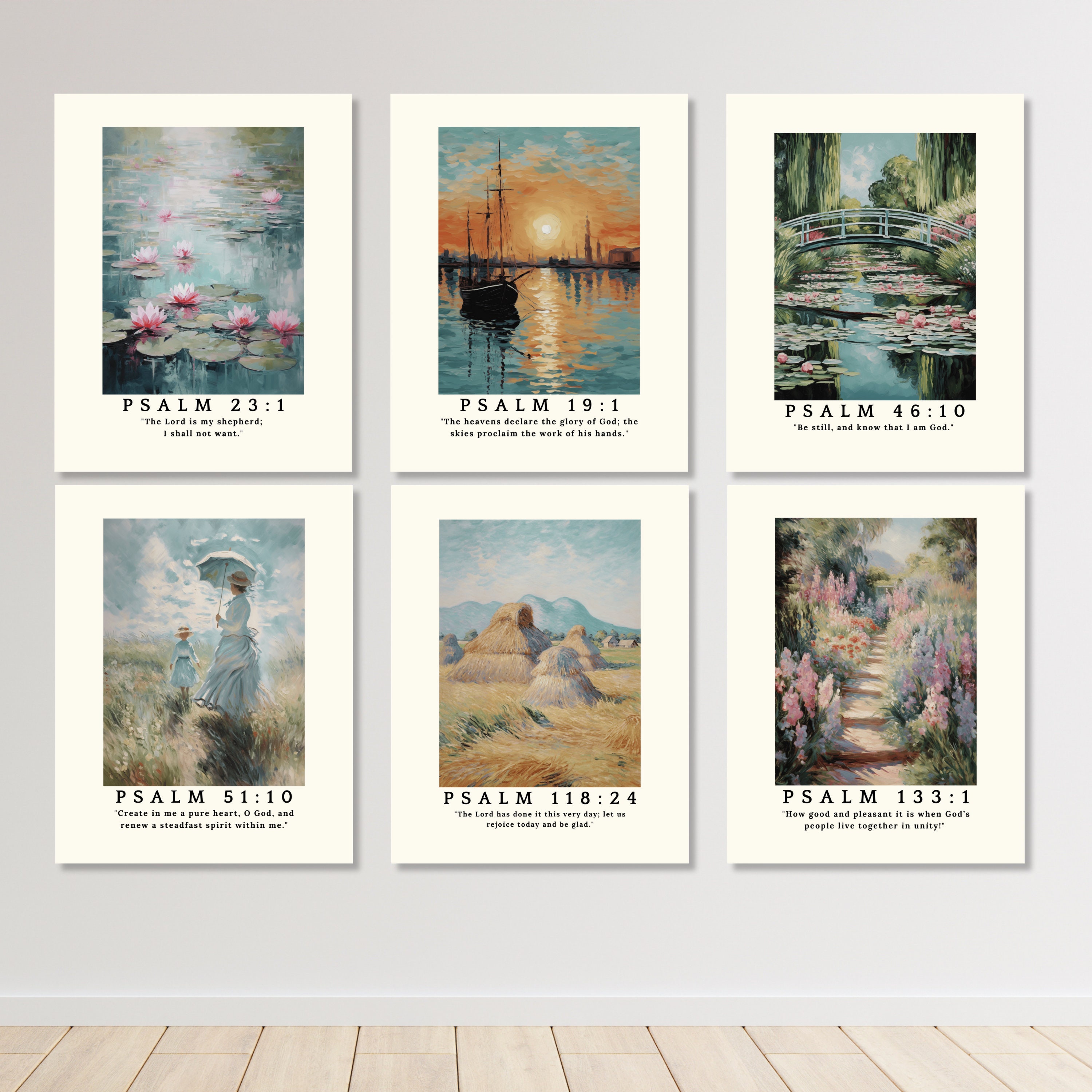 Modern Christian Art Claude Monet Print Monet Series French - Etsy