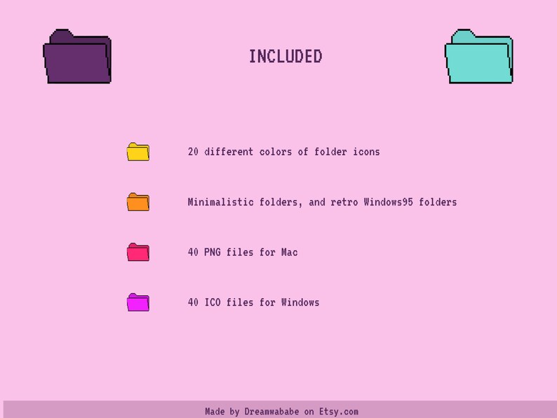 40 Synthwave Desktop Icons, Synthwave Aesthetic, Windows Folder Icons ...