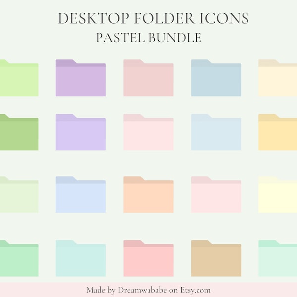 Pastel Folder Icons, Aesthetic Folder Icons, Windows Folder Icons, MAC ... Pastel Folder Icons, Aesthetic Folder Icons, Windows Folder Icons, MAC ...