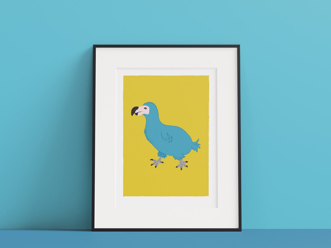 Dodo Poster / Extinct Animals / Bird Illustration / Alphabet Wall Art ...