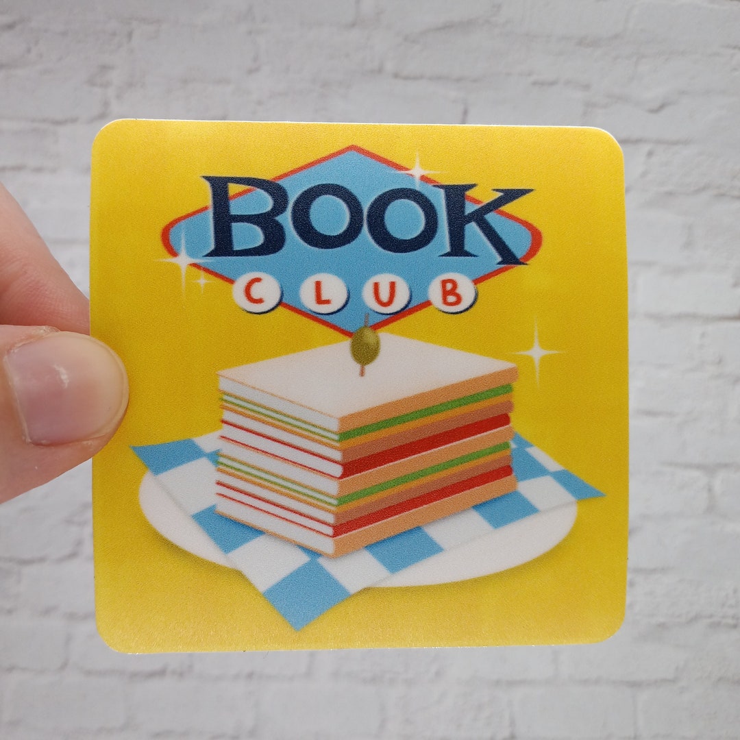 Book Club Book Stack Vinyl Sticker for Readers - Etsy