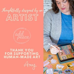 Support Human-made Art Sticker – Hand Lettered Vinyl Sticker | Gentle ...