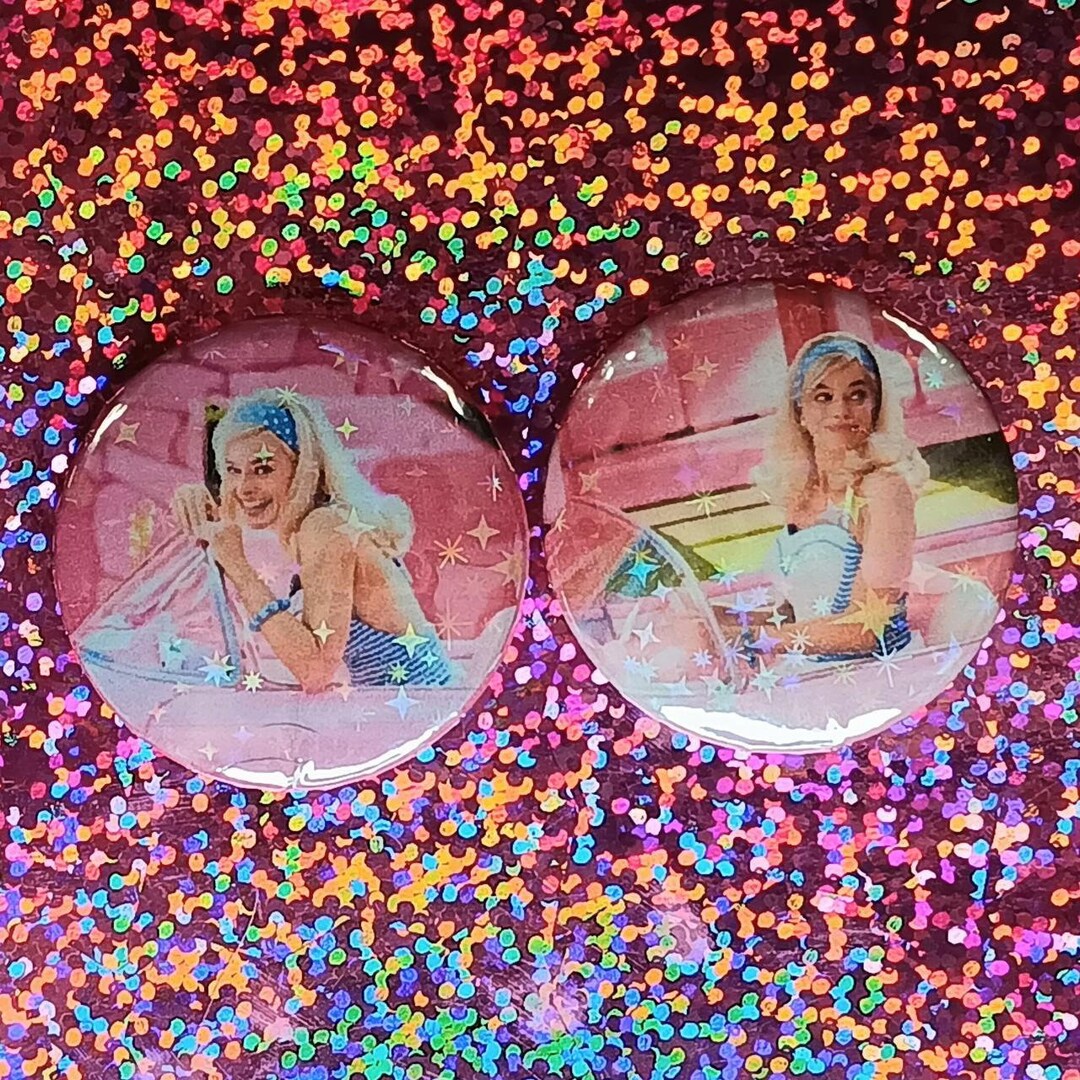 2x Barbie Movie Margot Robbie Barbie Car Circle Button Badge - Etsy