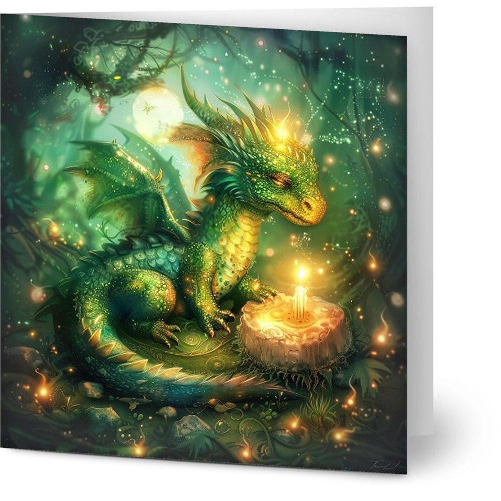 10 Cards Birthday; Party, Dragon, Fantasy, Congratulations - Etsy