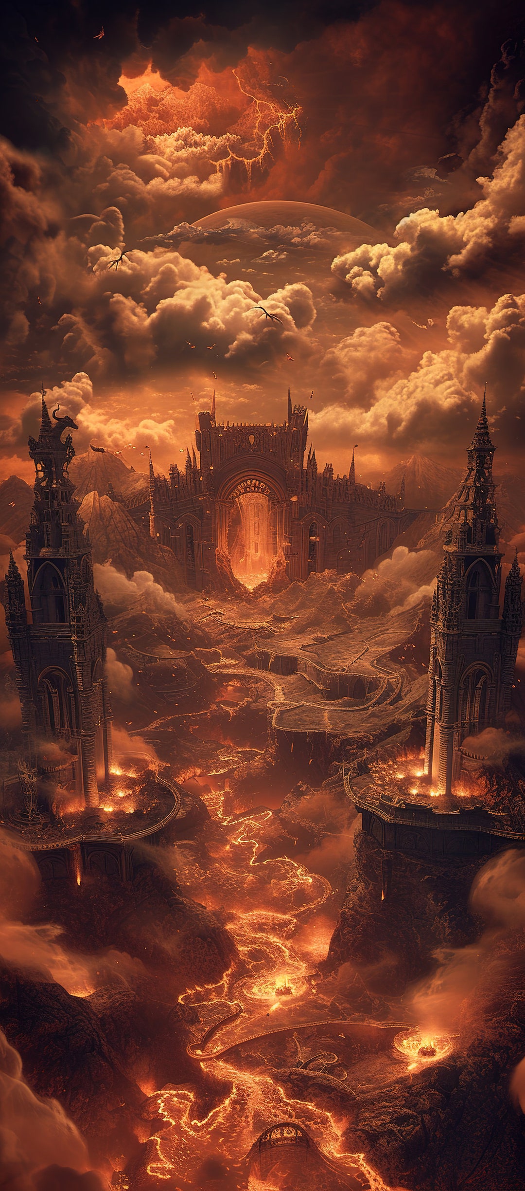 Path to the Gates of Hell, Top View - Etsy