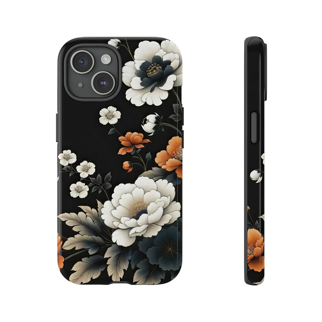 Cute Japanese Phone Case, Japanese Flowers Phone Case, Flowers Phone ...
