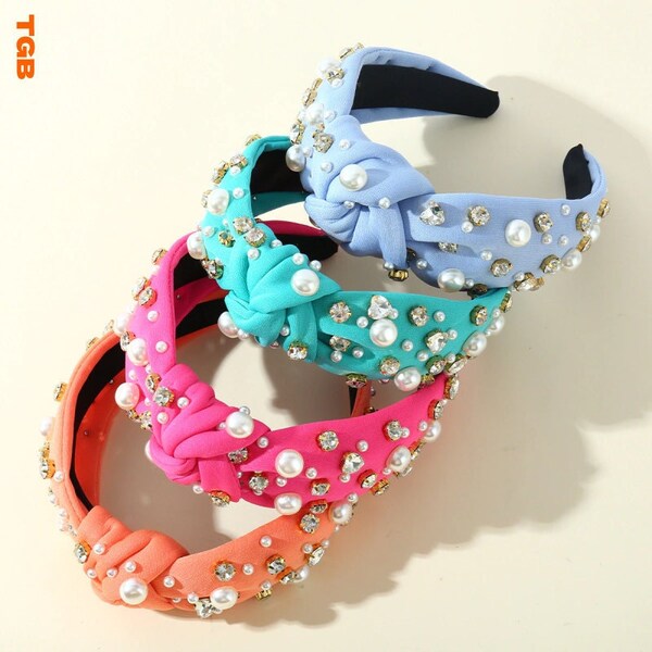 Jeweled Headband - Etsy