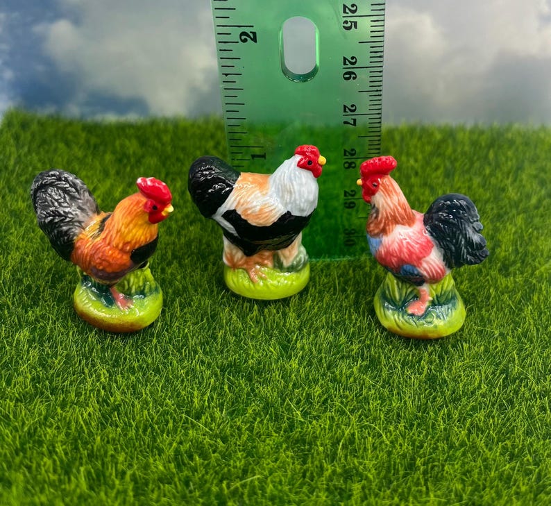 Tiny Chickens Roosters Hens: Farm Animals Chicken Hen Rooster Birds ...