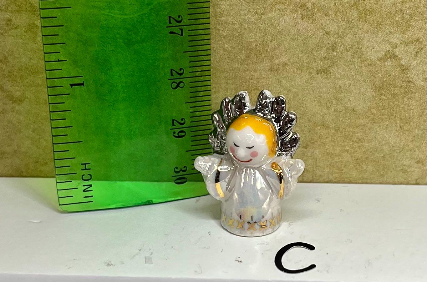 Tiny Angels: Iridescent Golden and Silver Accents Guardian Angel ...