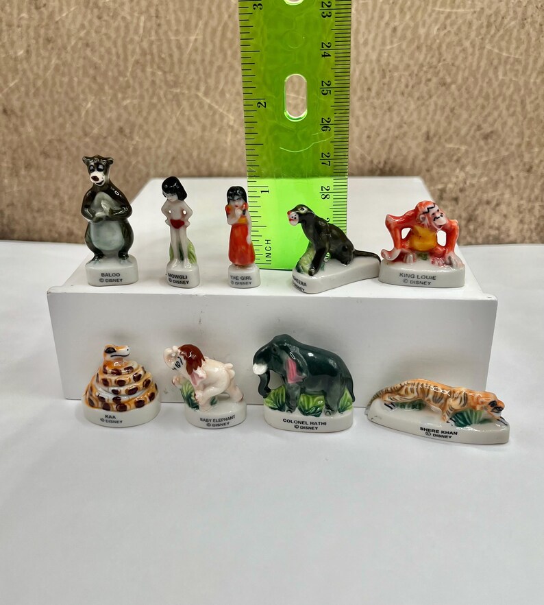 Tiny Disney's the Jungle Book Set: 9 Piece Mowgli Shere Khan Bagheera ...