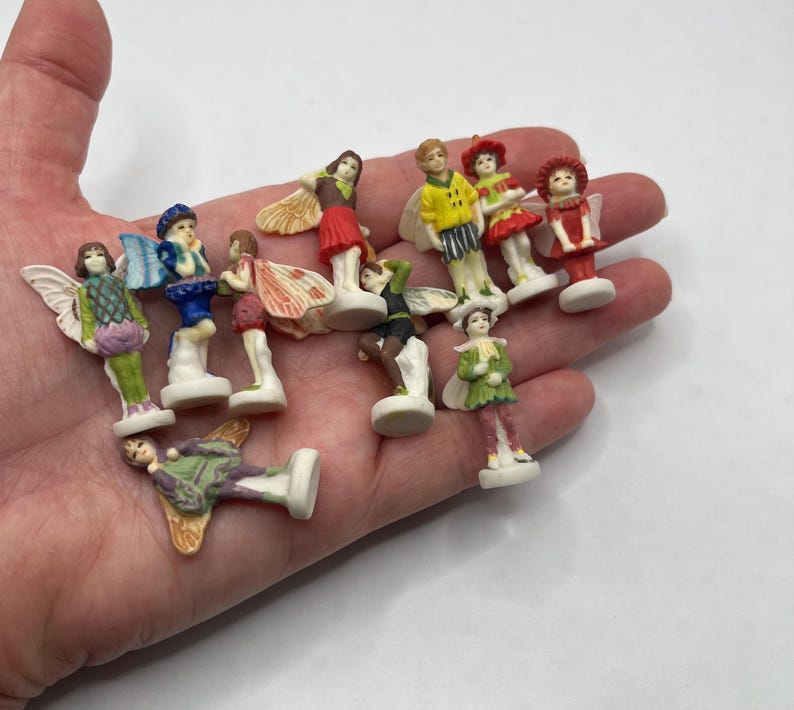 Tiny Fairies Pixies Elves: Girl and Boy Fairy Figurines Vintage ...