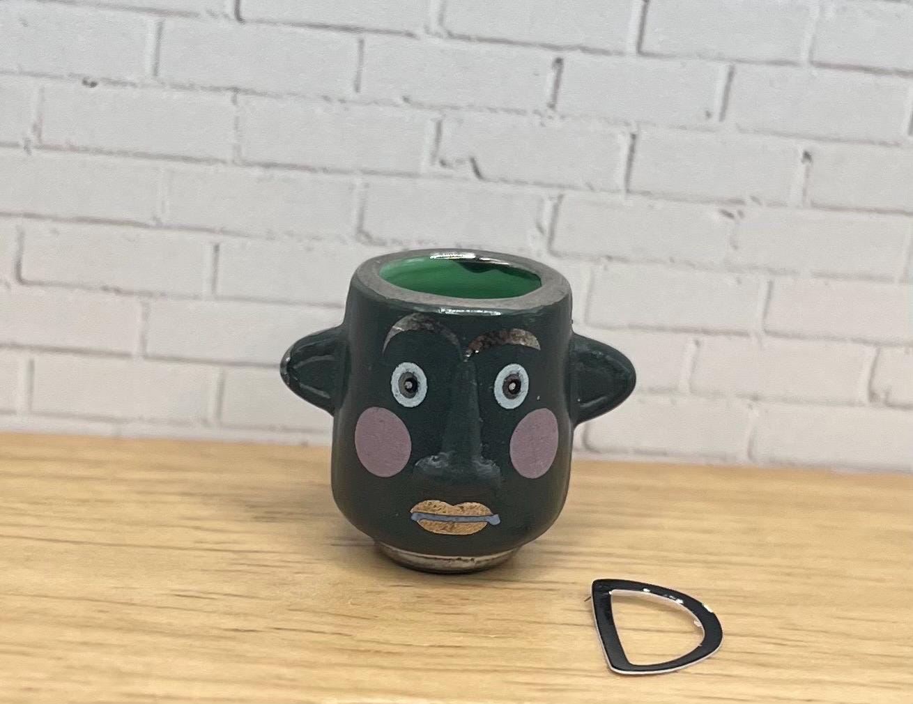 Tiny Vases With Faces: Cups Jars Mugs Winking Smiling Facial ...