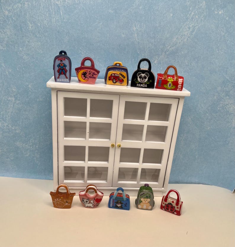 Tiny Character Travel Bags: Handbags Backpack Cars, Panda Bear, Cat ...