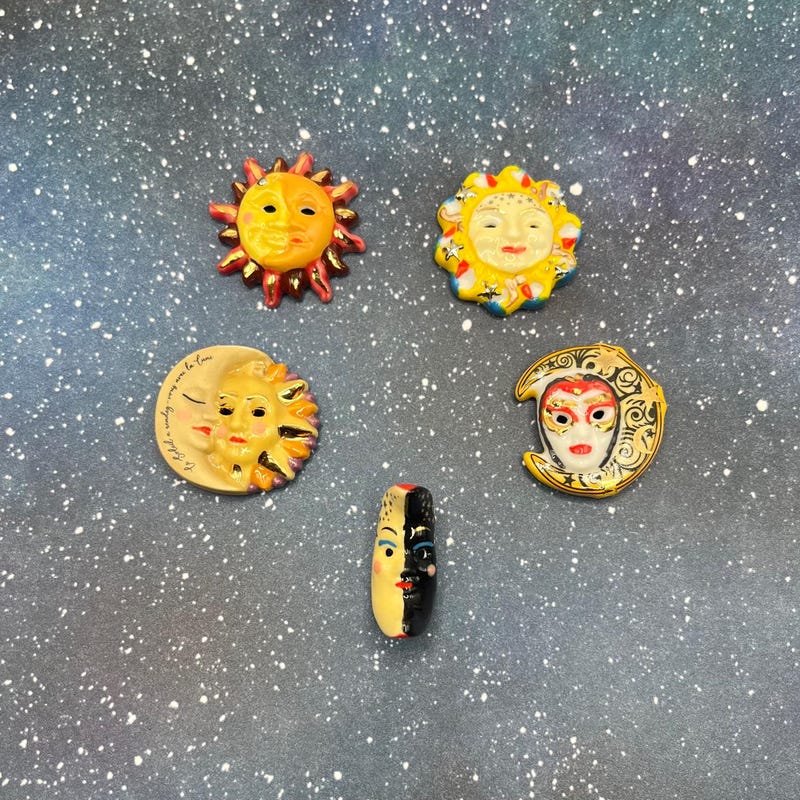 Sun and Moon Mask - Etsy