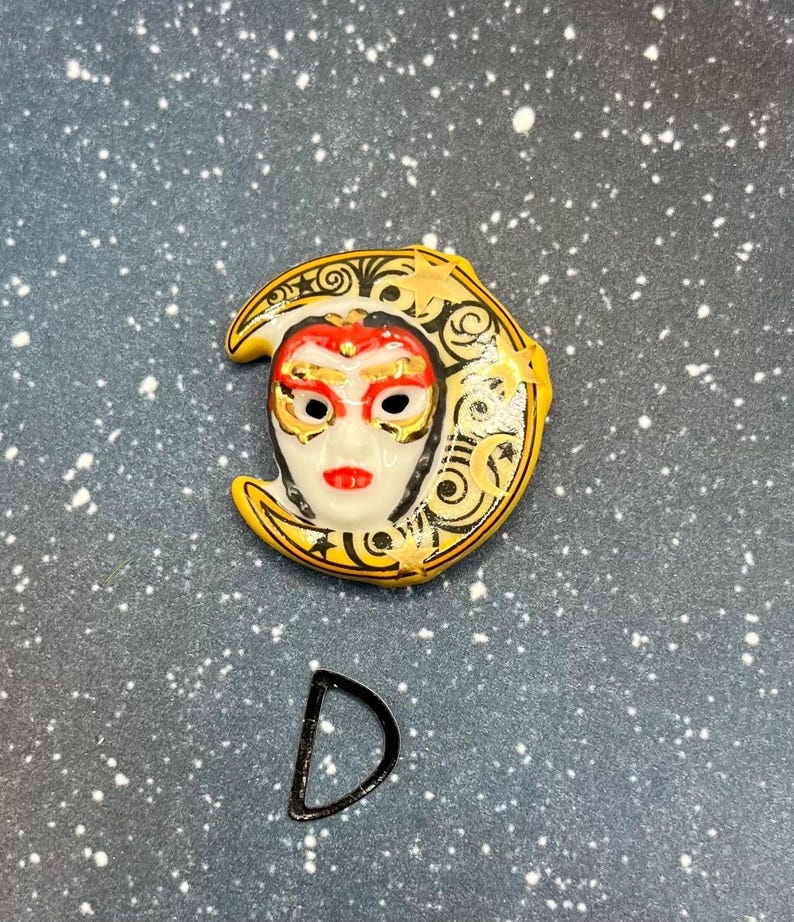 Tiny Sun & Moon Masks: Mardi Gras Carnival Wall Hangings Costume ...