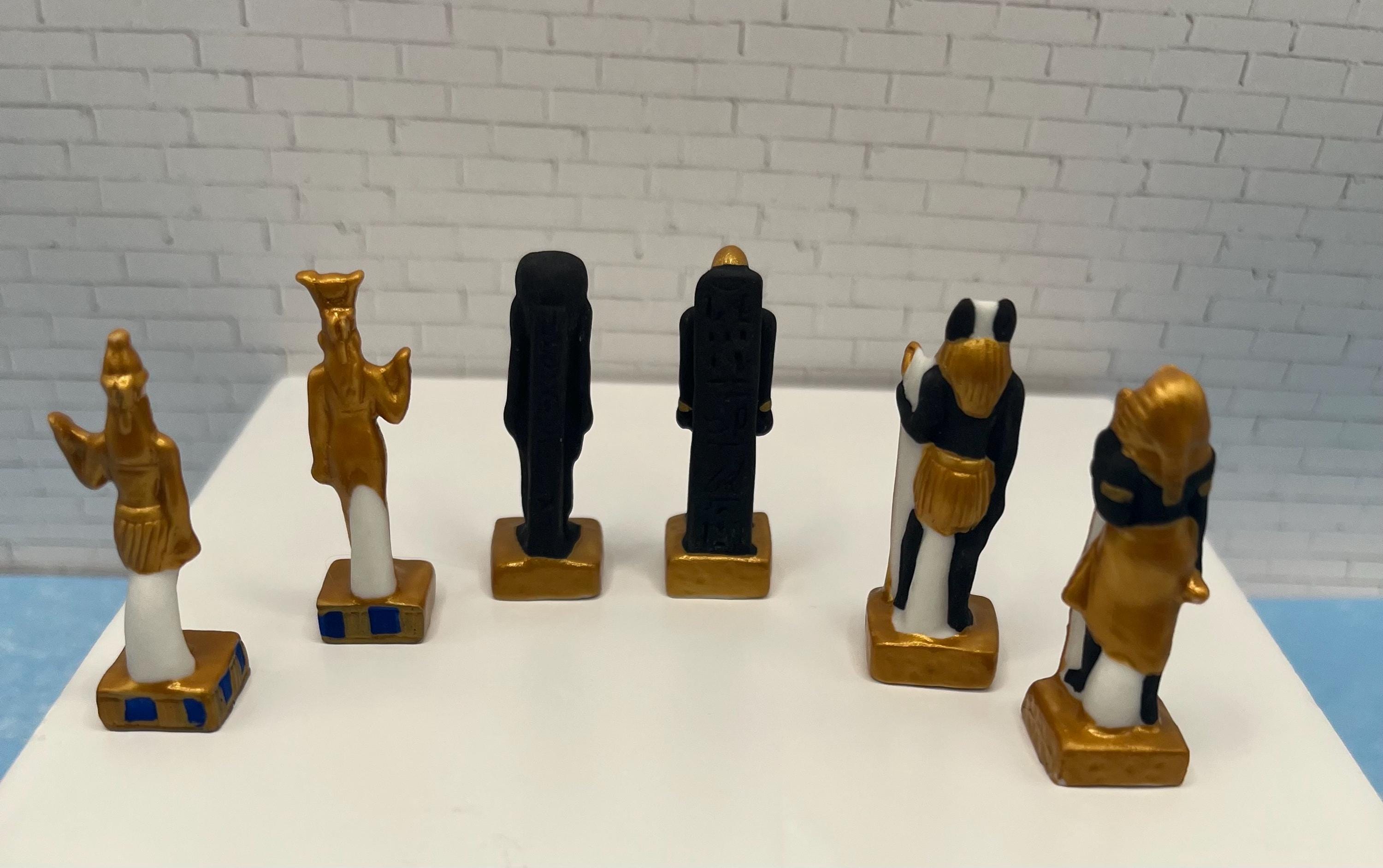 Mini Ancient Egyptian Statues King Pharaoh Mummy Osiris Art Priest ...