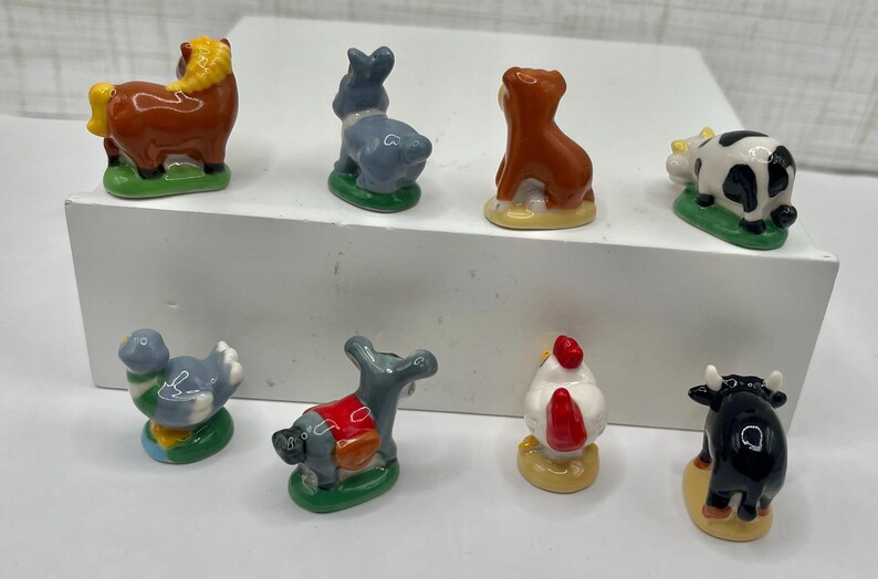 Tiny Barnyard Animals: Horse Cow Dog Duck Chicken Bull Rabbit Donkey ...