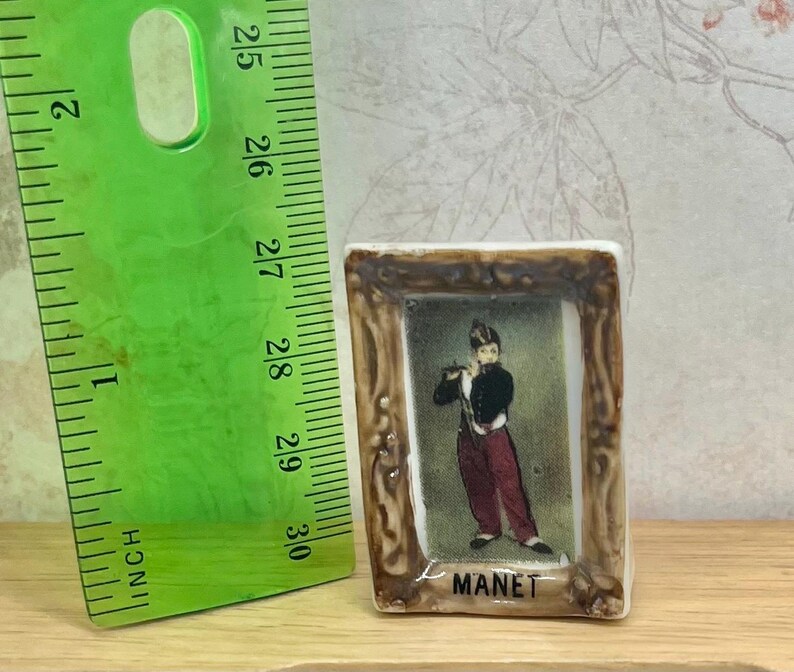 Tiny Famous Paintings: Lautrec Manet Cezanne Delacroix Framed Free ...