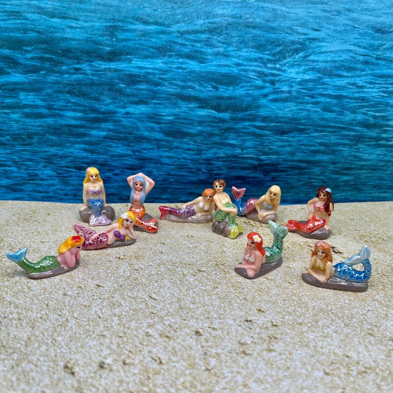 Mermaid Miniature Figures - Etsy