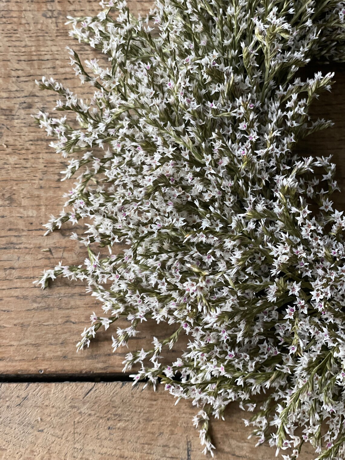 Handmade Dried Flower Wreath - Limonium - Etsy