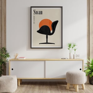 5 Midcentury Modern Chair Minimalist Posters, Digital Download - Etsy