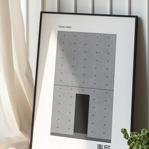 Azuma House by Tadao Ando, Minimalist Poster - (digital Download) - Etsy