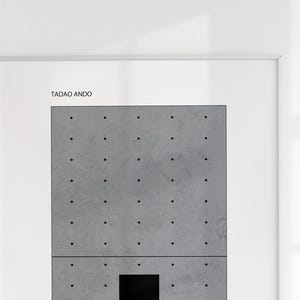Azuma House by Tadao Ando, Minimalist Poster - (digital Download) - Etsy