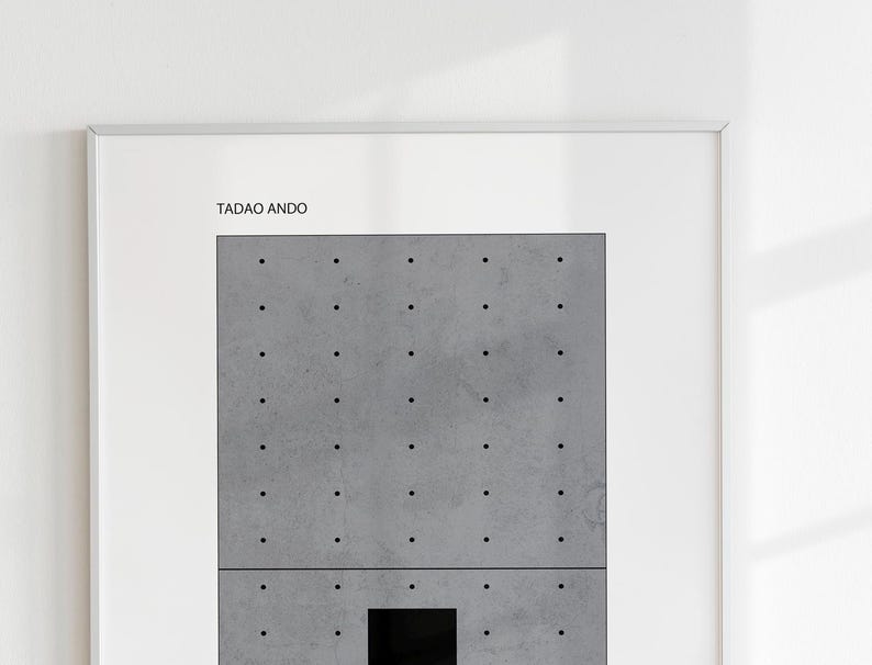 Azuma House by Tadao Ando, Minimalist Poster - (digital Download) - Etsy