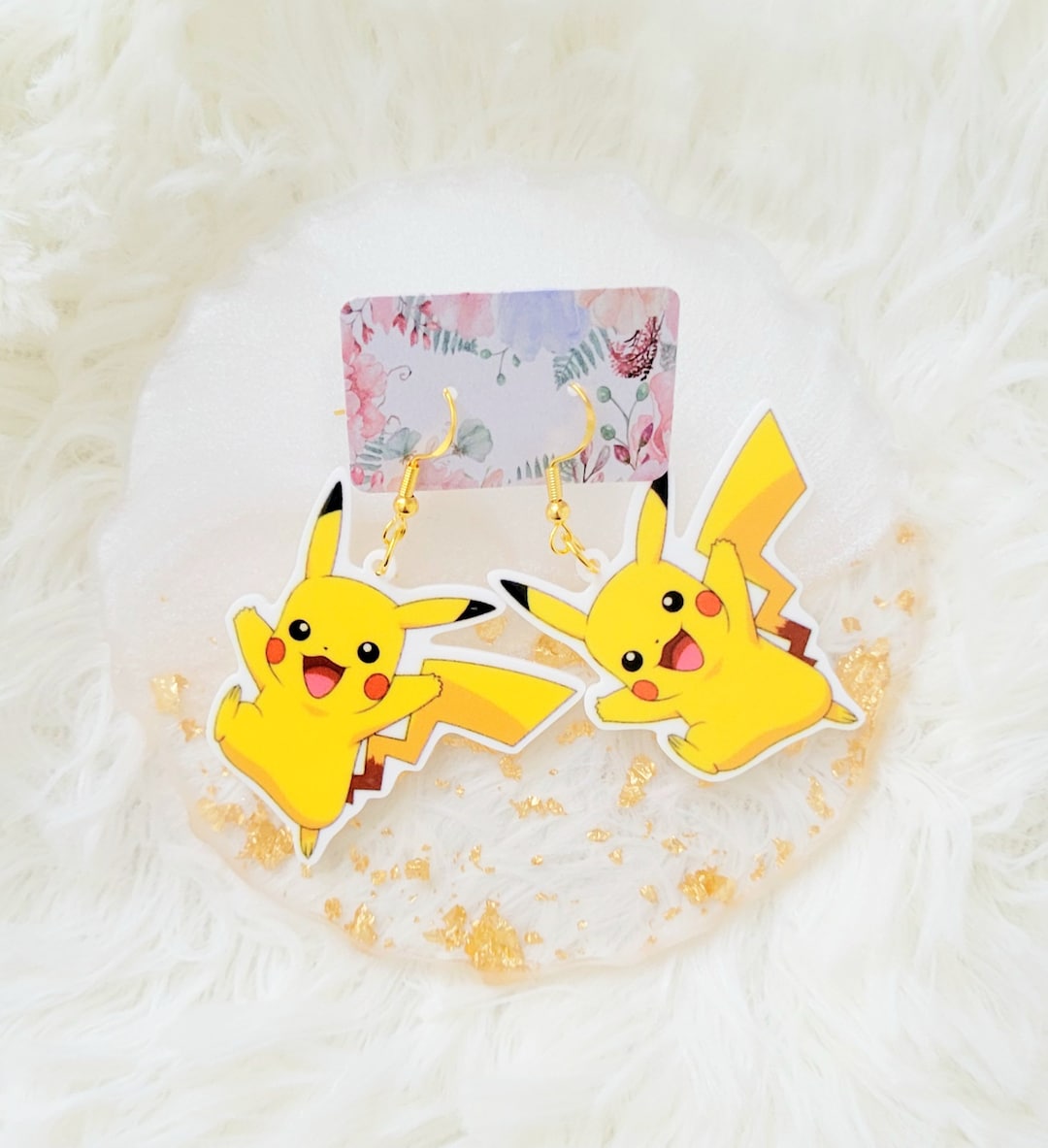 Pokemon Earrings, Pikachu Earrings, Japanese Anime Earrings, Video Game ...