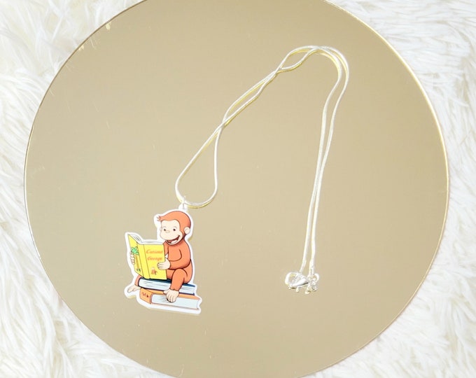 Curious George Chunky Bubble Gum Necklace child - Etsy