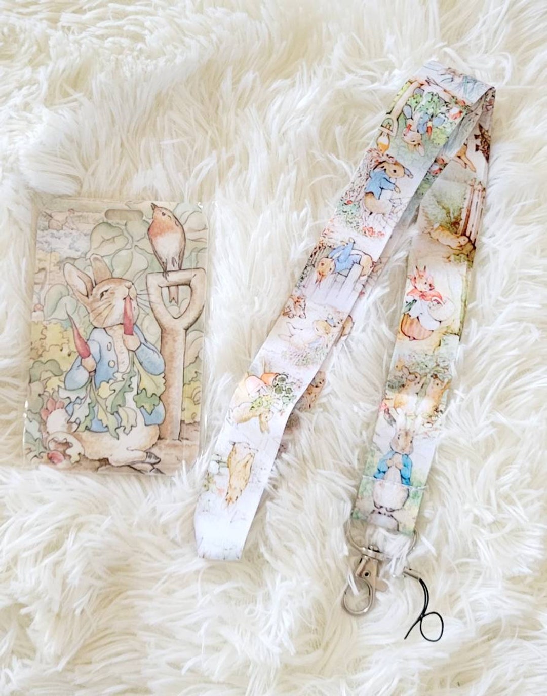 Peter Rabbit Lanyard, Peter Rabbit Keychain, Peter Rabbit Badge Holder ...