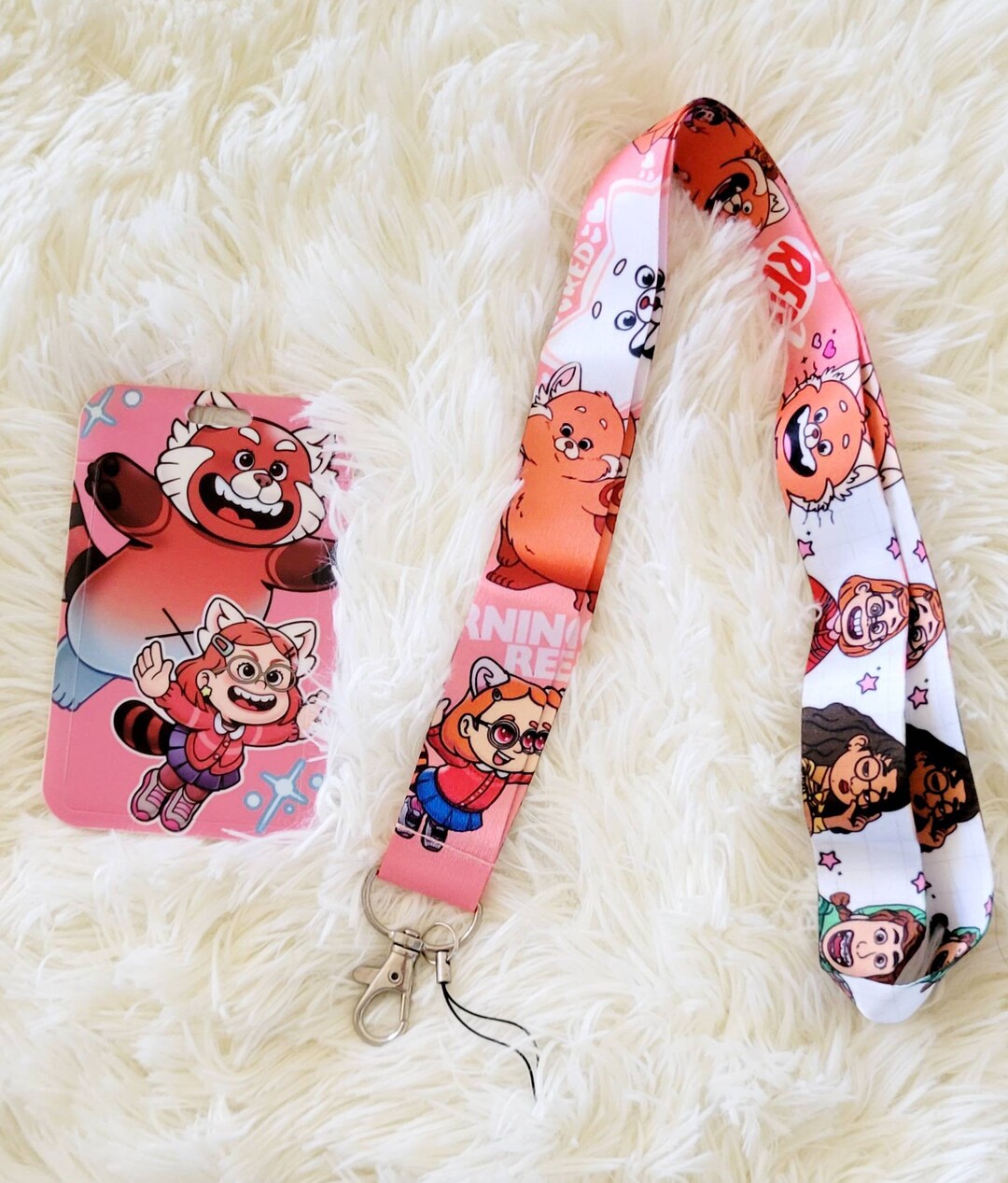 Turning Red Lanyard, Mei Lanyard, Red Panda Lanyard, Turning Red ...