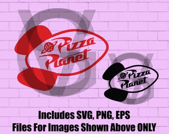 Pizza Planet Logo Svg - Etsy UK