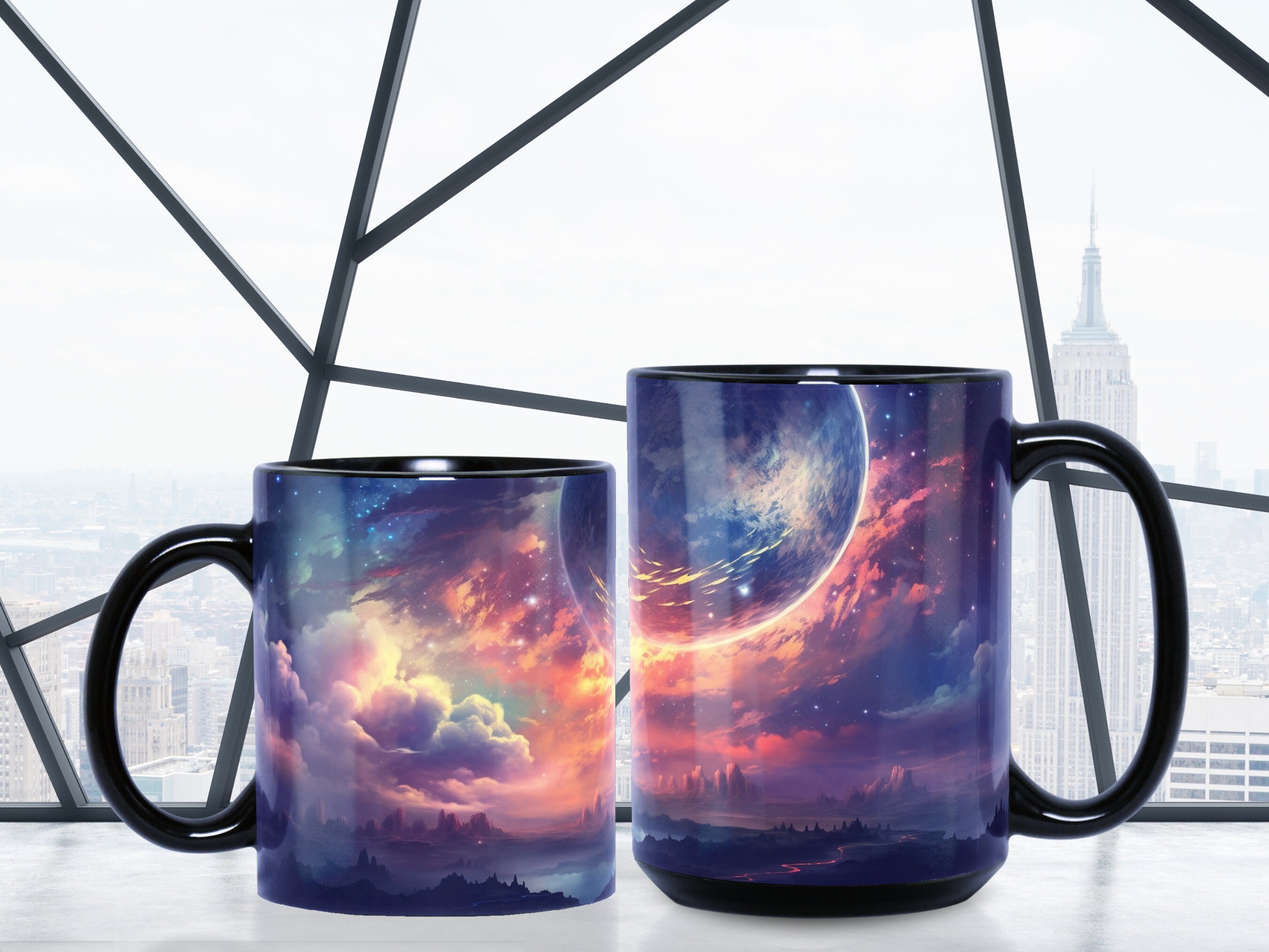 Fantasy Full Moon Mug, Celestial, Coffee Mug, Fantasy Moon Mug, Moon ...
