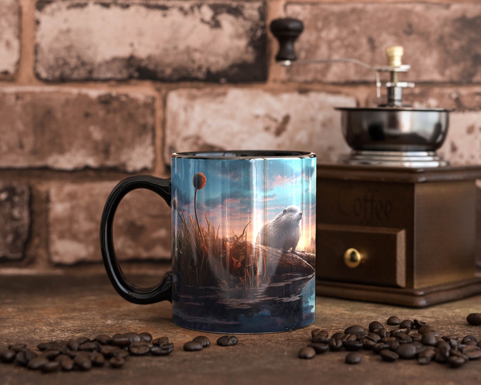 Beaver Moon Mug, November, Celestial, Beaver Moon Coffee Mug, Moon Mug ...