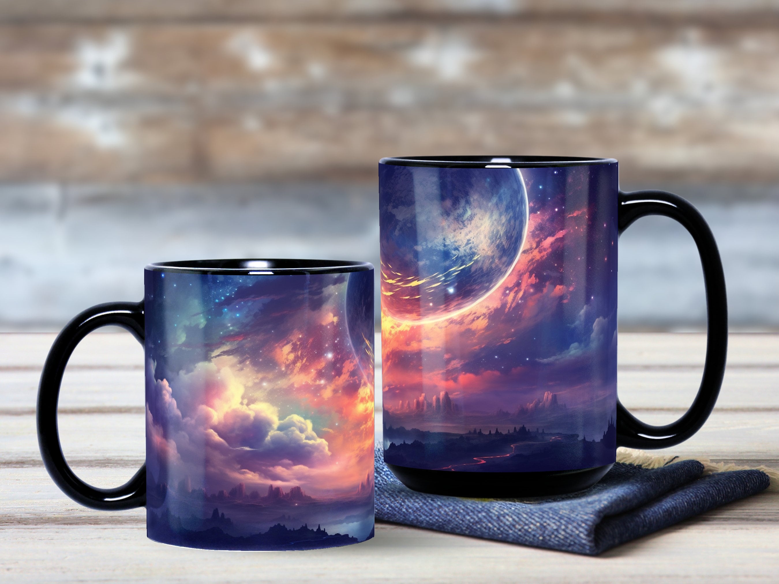 Fantasy Full Moon Mug, Celestial, Coffee Mug, Fantasy Moon Mug, Moon ...
