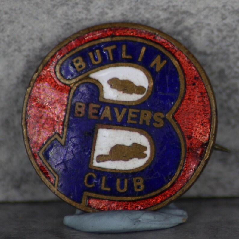 Butlins Beaver Club Enamel Pin Badge. Jewellery Metal Co of Dublin. - Etsy