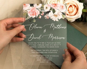 Acrylic Engraved Invitations - Etsy