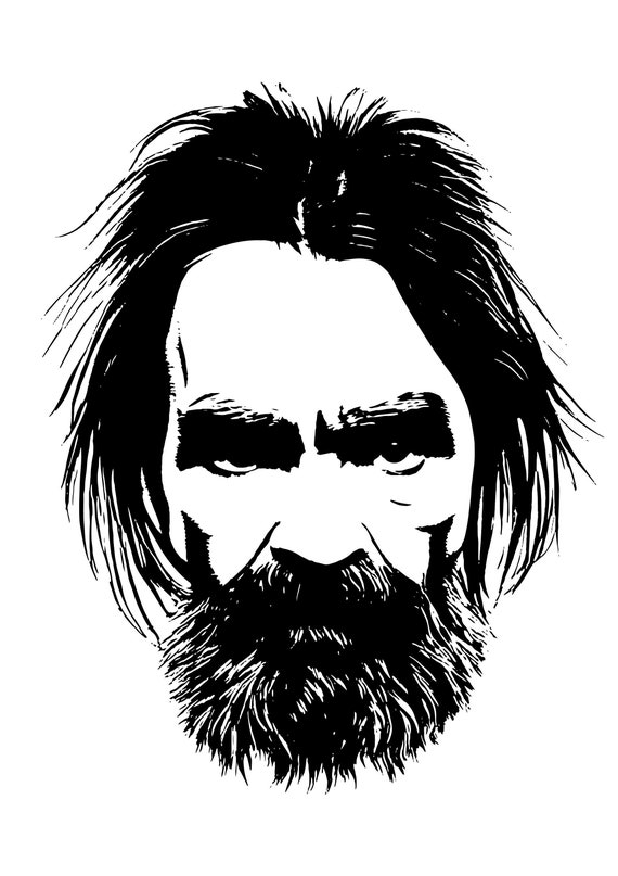 Charles Manson Digital Files. Instant Download SVG PNG Eps - Etsy UK