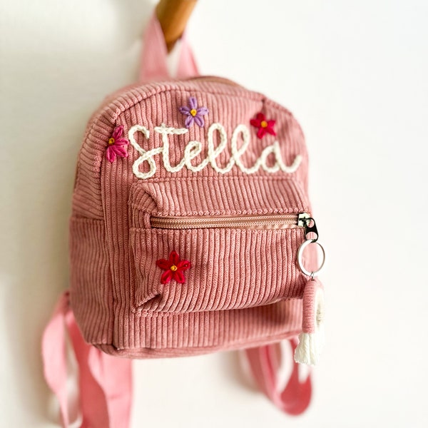 Embroidered Backpack - Etsy