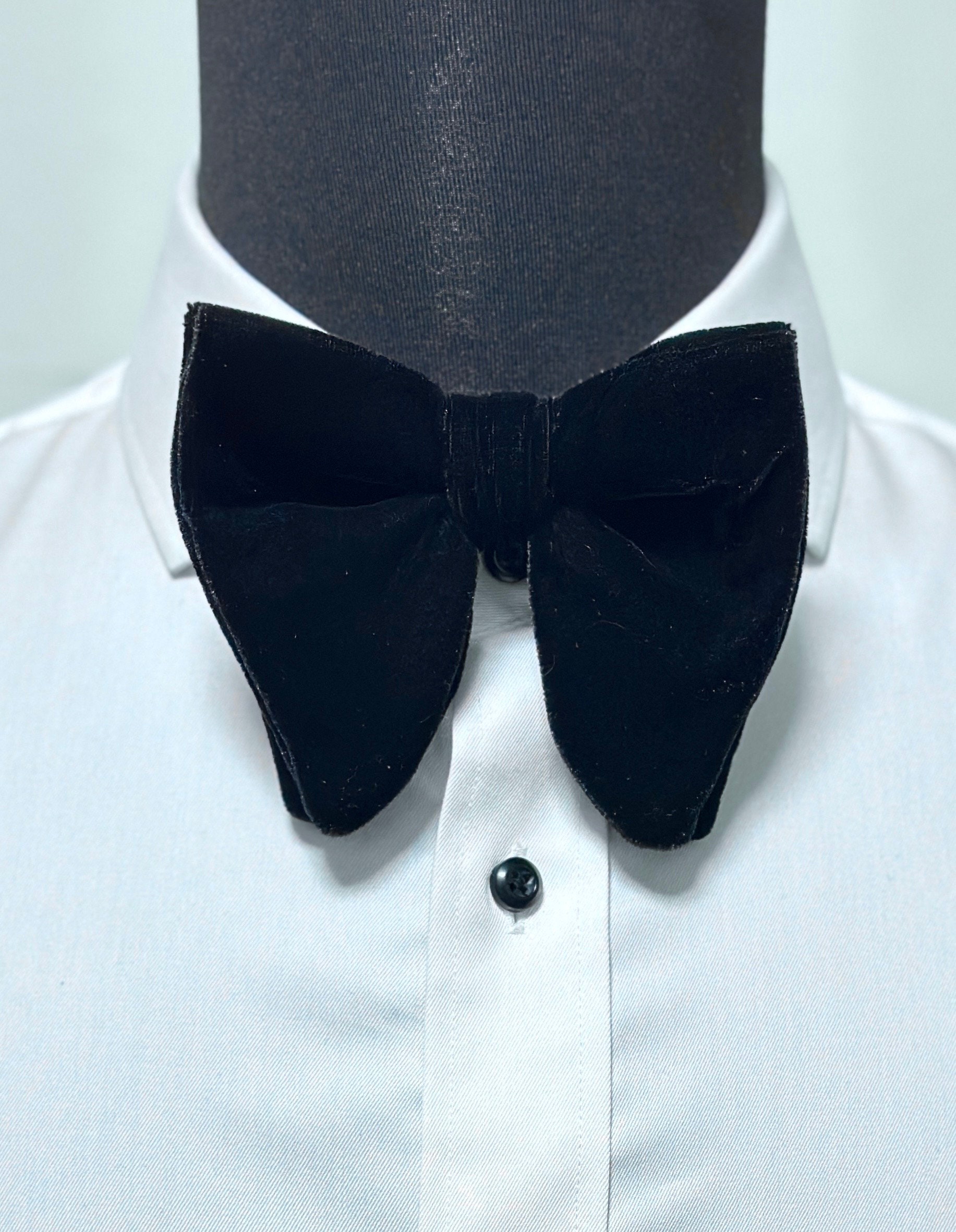 Large Velvet Bow Tie - Etsy