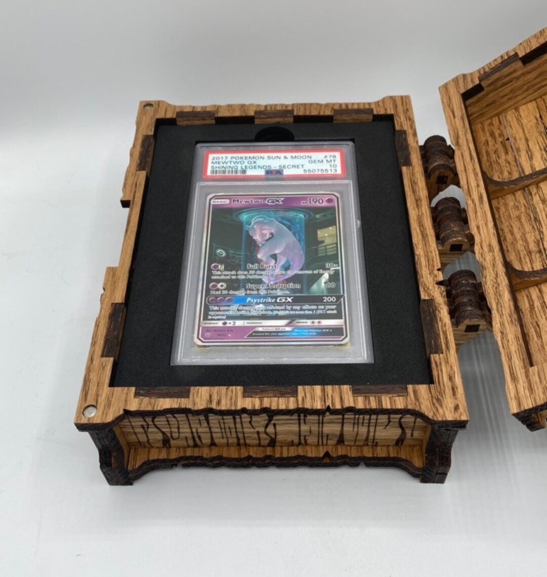 Solid Reclaimed Oak Graded PSA Card Box Storage - Etsy