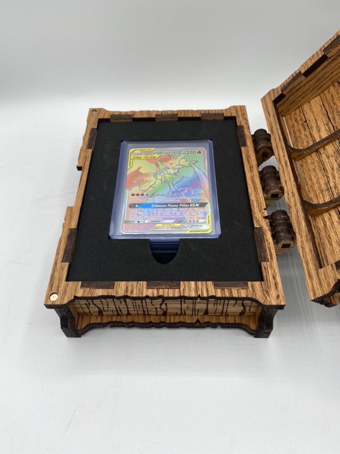 Solid Reclaimed Oak Graded PSA Card Box Storage - Etsy