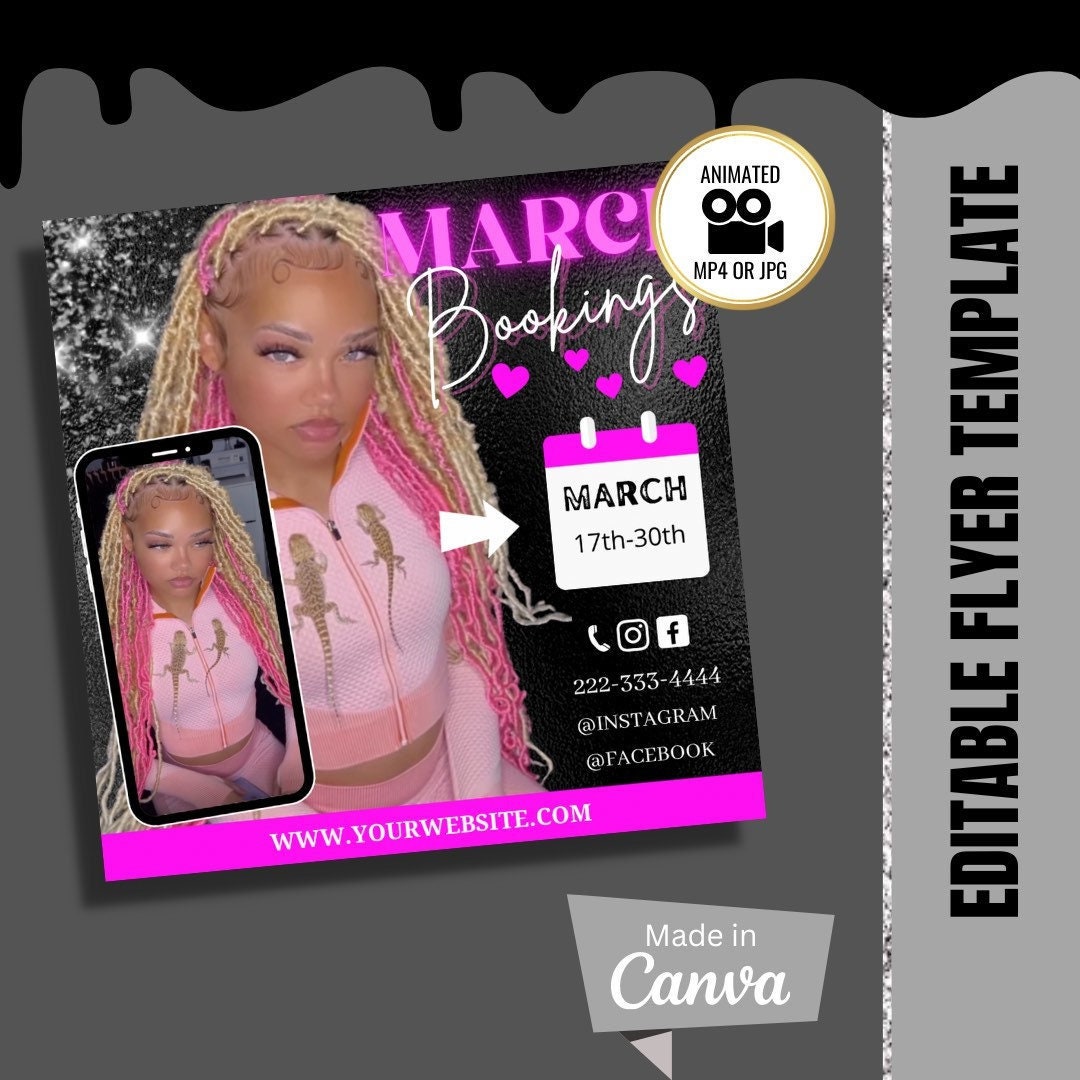 DIY Booking Flyer Template, Book Now Template, Motion Flyer, Animated ...