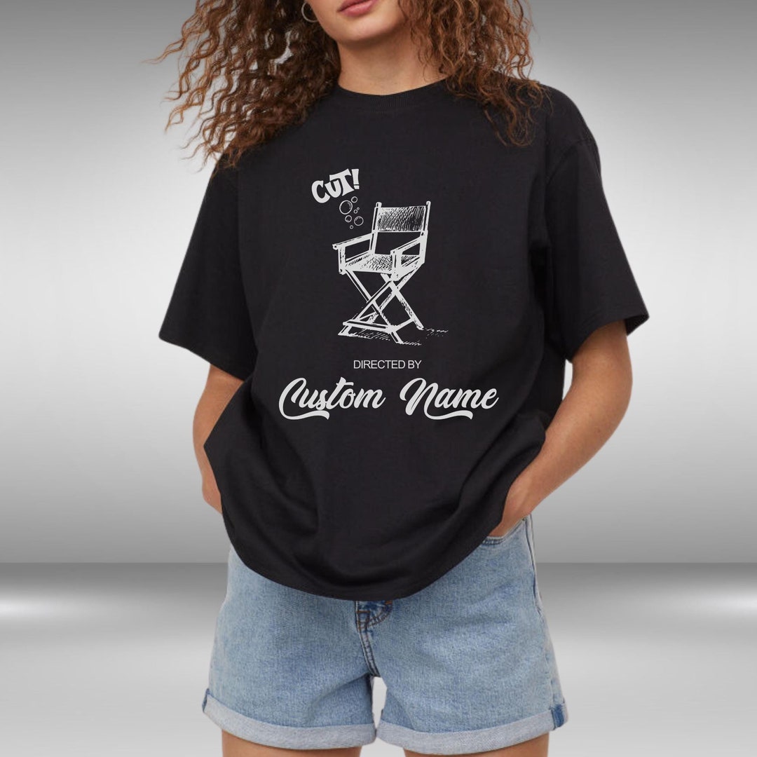 Personalized Director Name Tee for Film Fans, Unisex Movie Buff Graphic ...