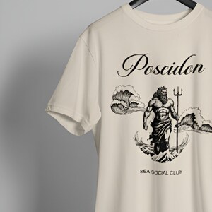 Poseidon T-shirt: Greek God of the Sea, Mythology Tee - Etsy