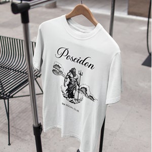 Poseidon T-shirt: Greek God of the Sea, Mythology Tee - Etsy